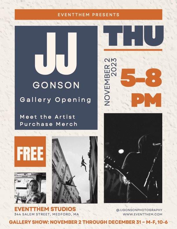 JJ Gonson's Gallery Exhibit | EventThem
