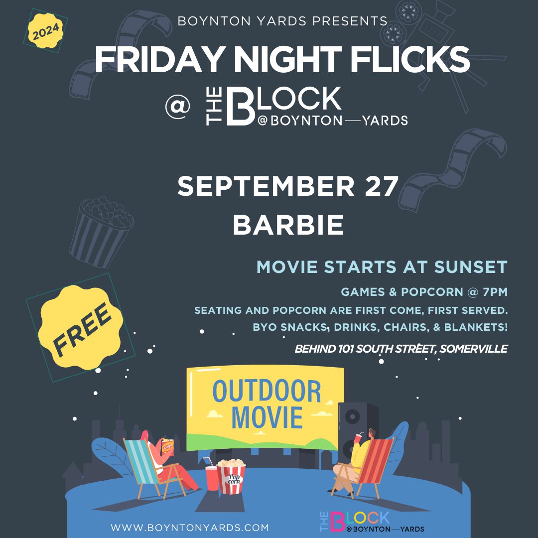 Enjoy Friday Night Flicks: 'Barbie' at Boynton Yards